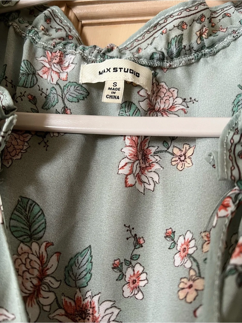 Max Studio | Dresses | Max Studio Sage Green Floral Tiered Maxi Dress ...